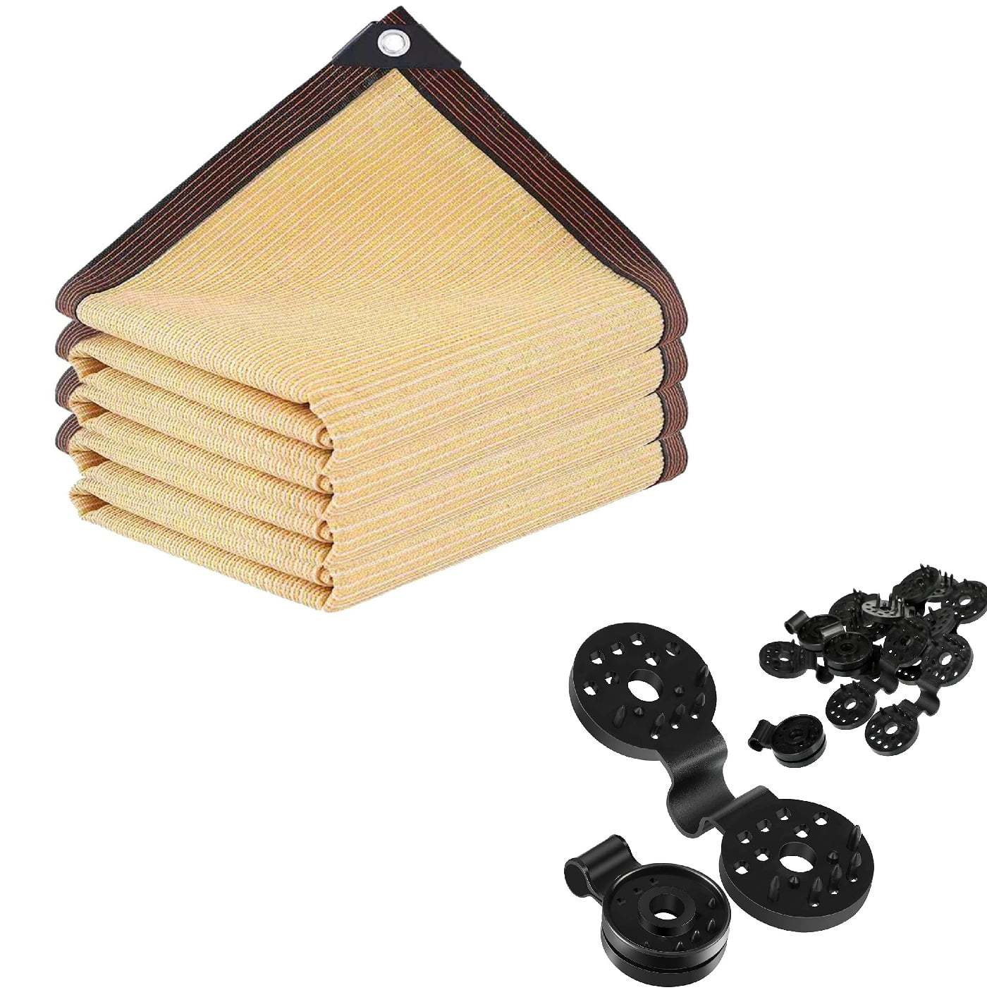 Garden Shade Cloth with 20PCS Shade Cloth Clips、Sturdy Durable Sunblock ...