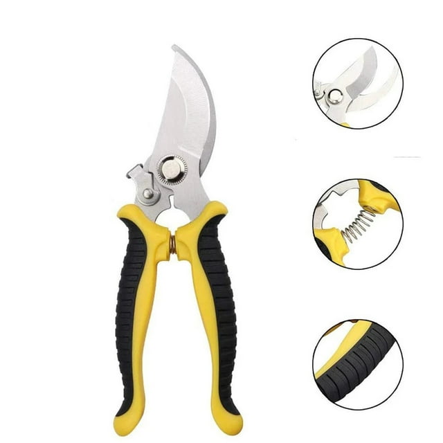 Garden Shears Pruning Heavy Duty Garden Clippers Hand Non-slip Scissors ...