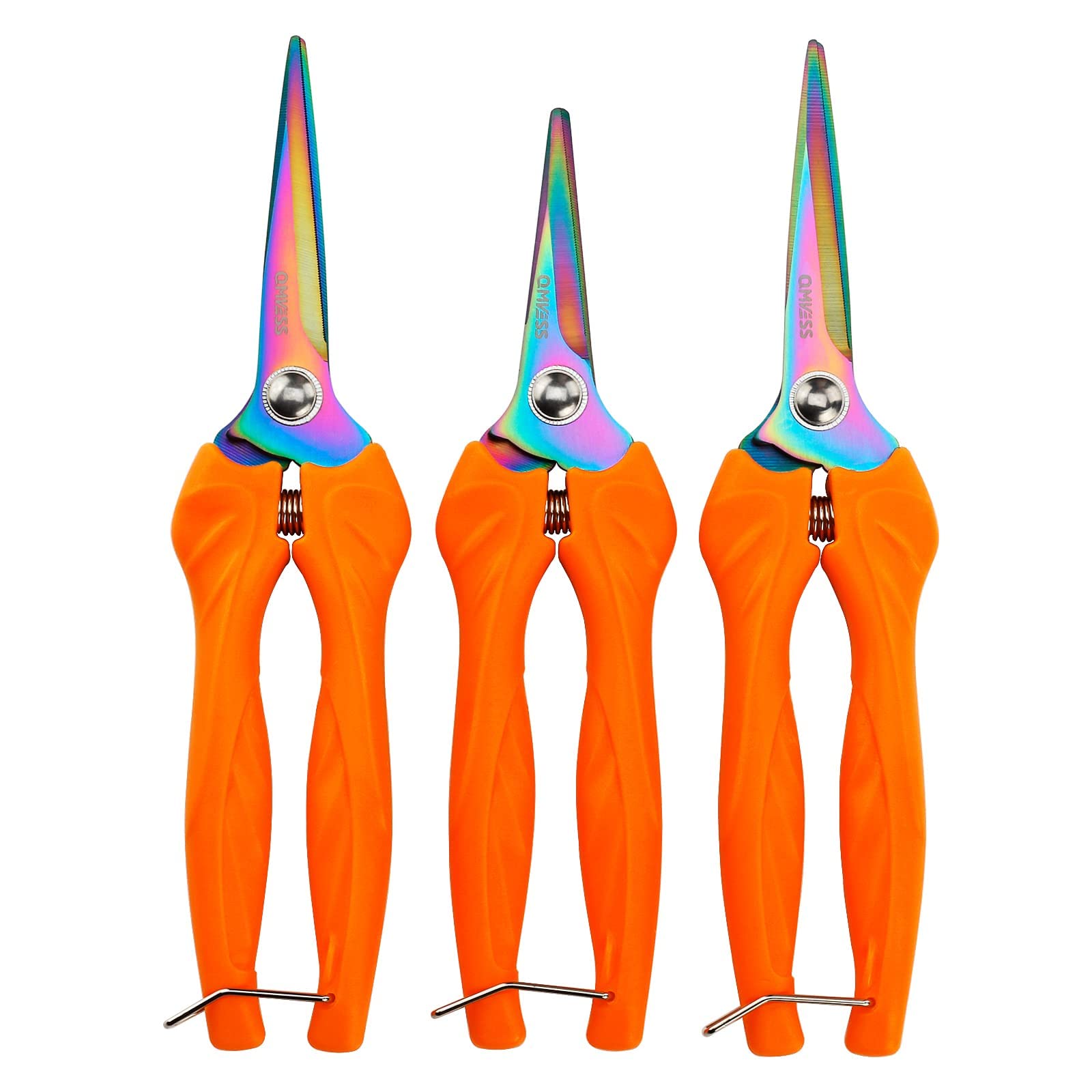 Garden Shears QMVESS 8 Inch Pruning Shears for Gardening Heavy Duty ...