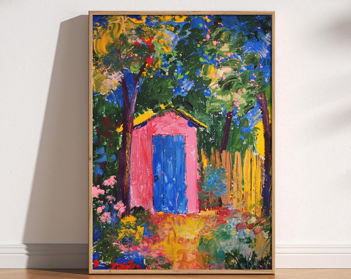 Garden Shed Henri Matisse Print, Henri Matisse Style Fauvism Painting ...