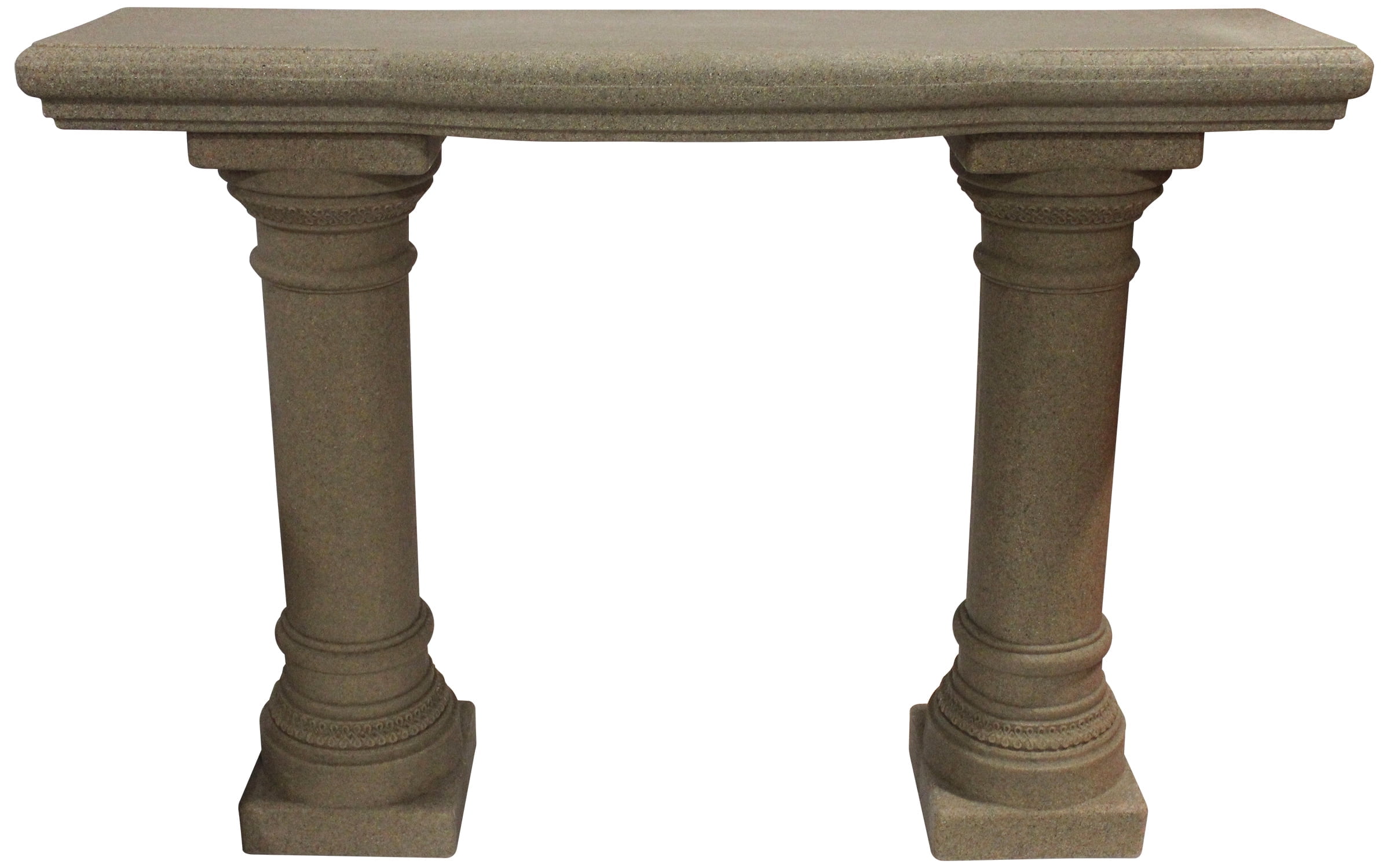 Garden Shelf with Columns – Natural Sandstone Appearance – Made of ...