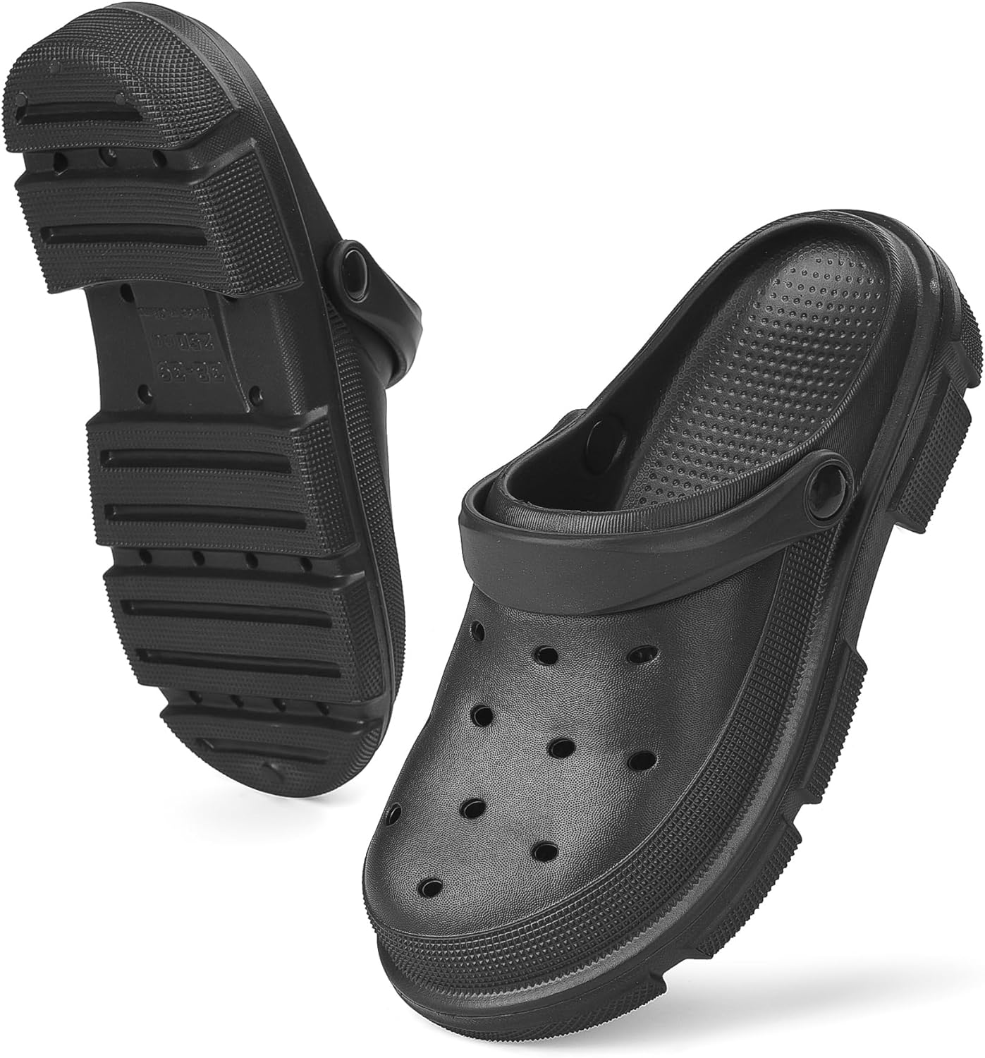 Garden Shoes Waterproof Casual Mules Platform Heels for Pool, Beach ...