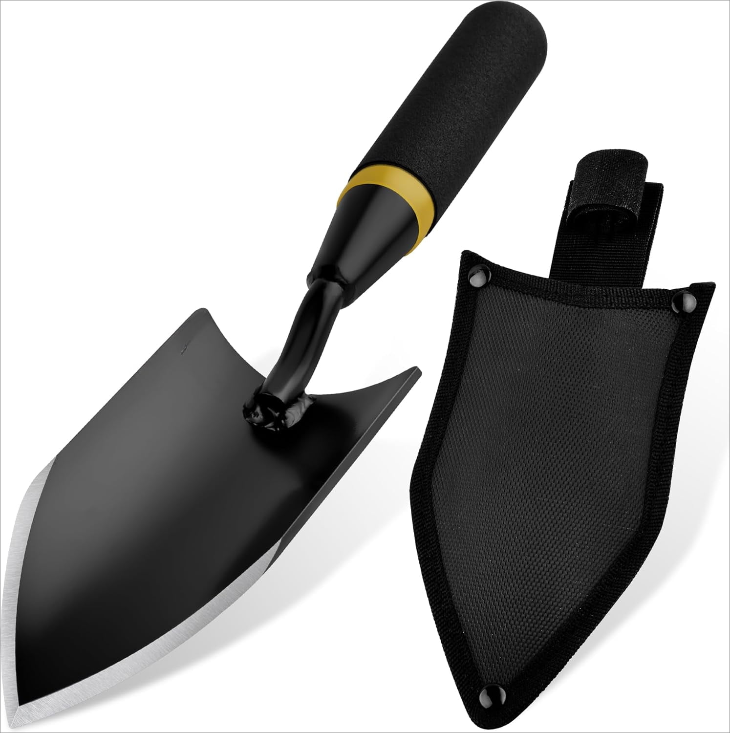 Garden Shovel - Heavy Duty Gardening Hand Trowel, Carbon Steel Garden ...