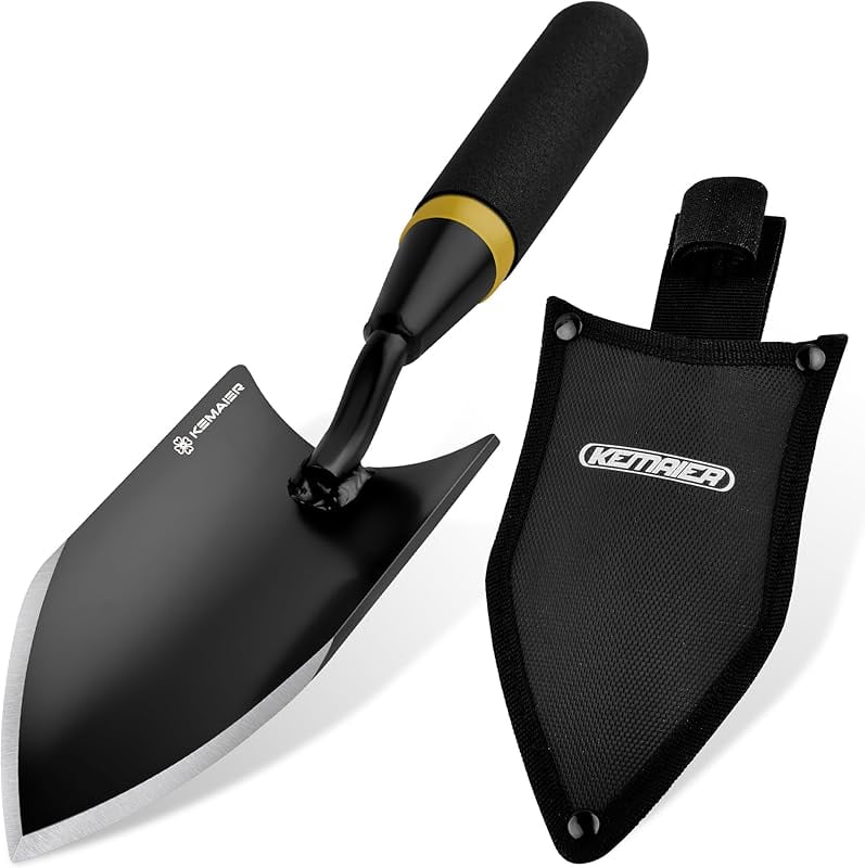 Garden Shovel - Heavy Duty Gardening Hand Trowel, Carbon Steel Garden ...