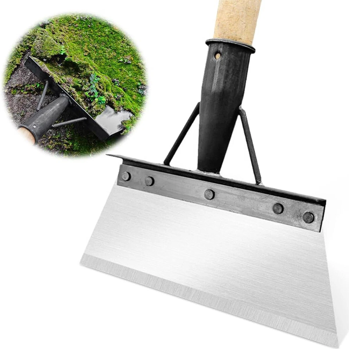 Garden Shovel Heavy Duty Steel Multifunction Cleaning Flat Shovel ...
