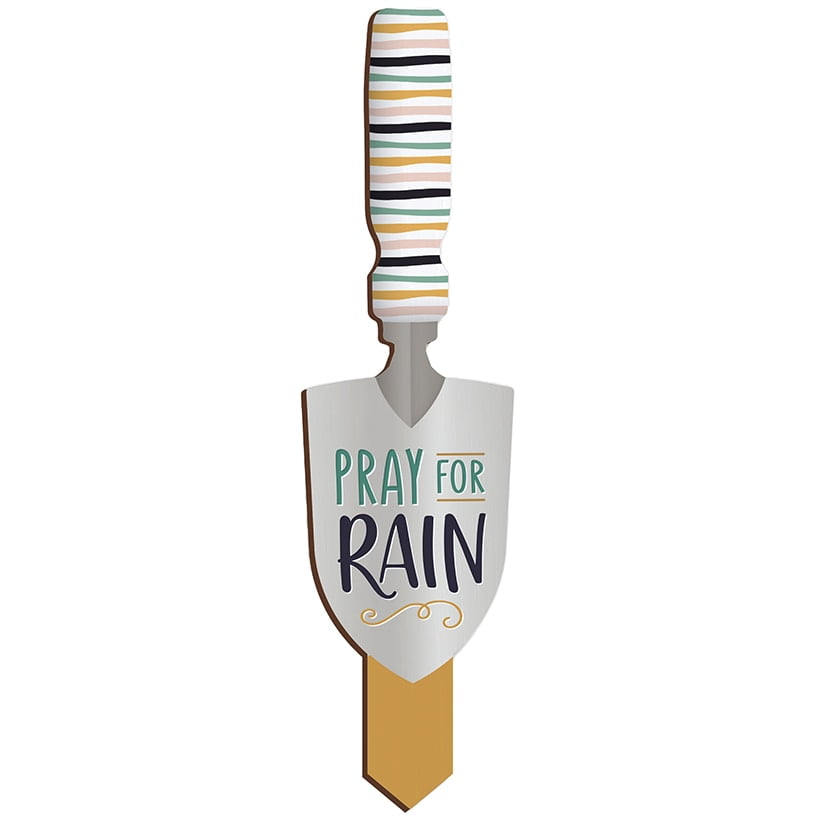 Garden Shovel Sign with Saying - Pray for Rain - Walmart.com