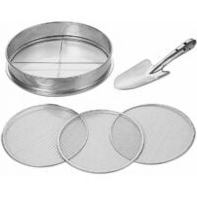 Garden Sieve, 3in1 Earth Sieve, Size ? 9mm/6mm/3mm, Stainless Gardening ...