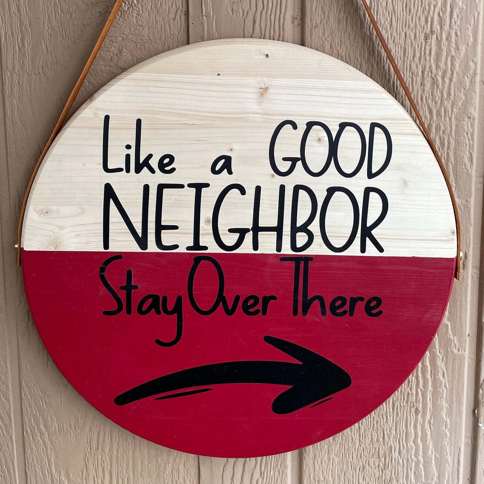 Garden Sign,Good Neighbor Home Sign Individualizing Home Funny Home ...