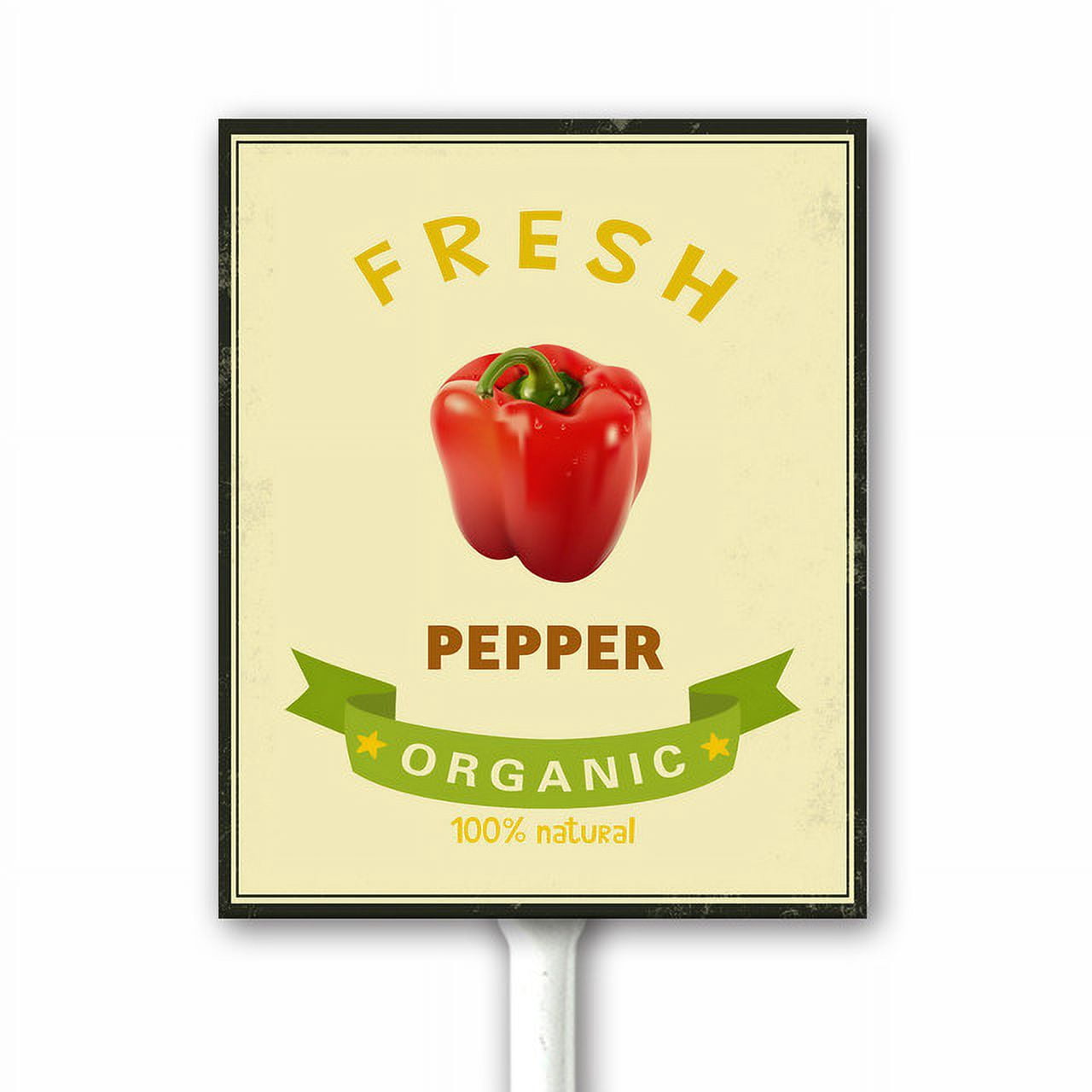 Garden Signs for Vegetable Pepper Metal Plant Markers for Vegetable ...