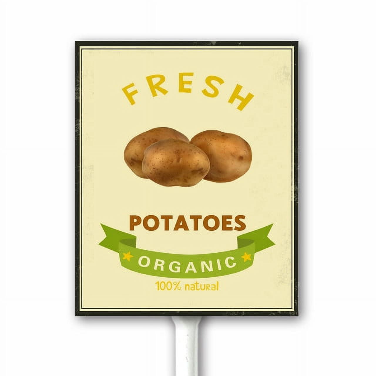 Garden Signs for Vegetable Potatoes Metal Plant Markers for Vegetable ...
