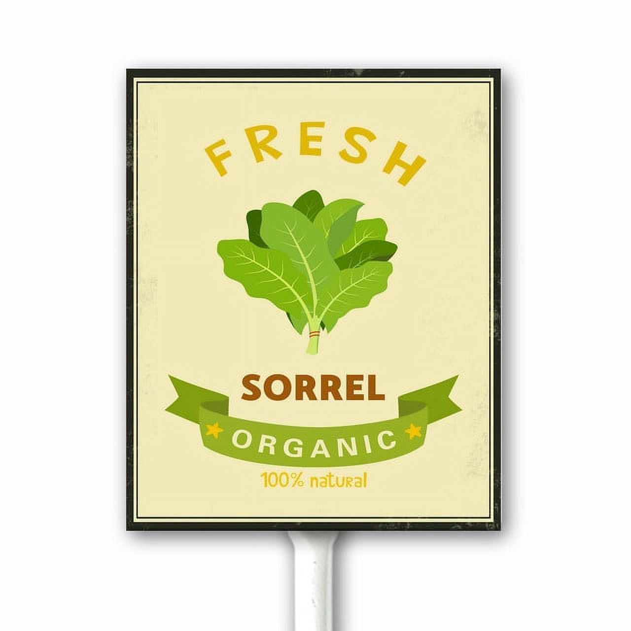 Garden Signs for Vegetable Sorrel Metal Plant Markers for Vegetable ...