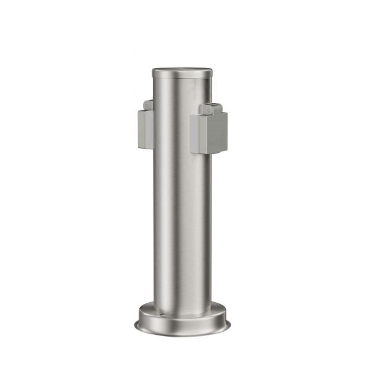 Garden Socket Column For Outdoor Use 2-Way Stainless Steel Anthracite ...