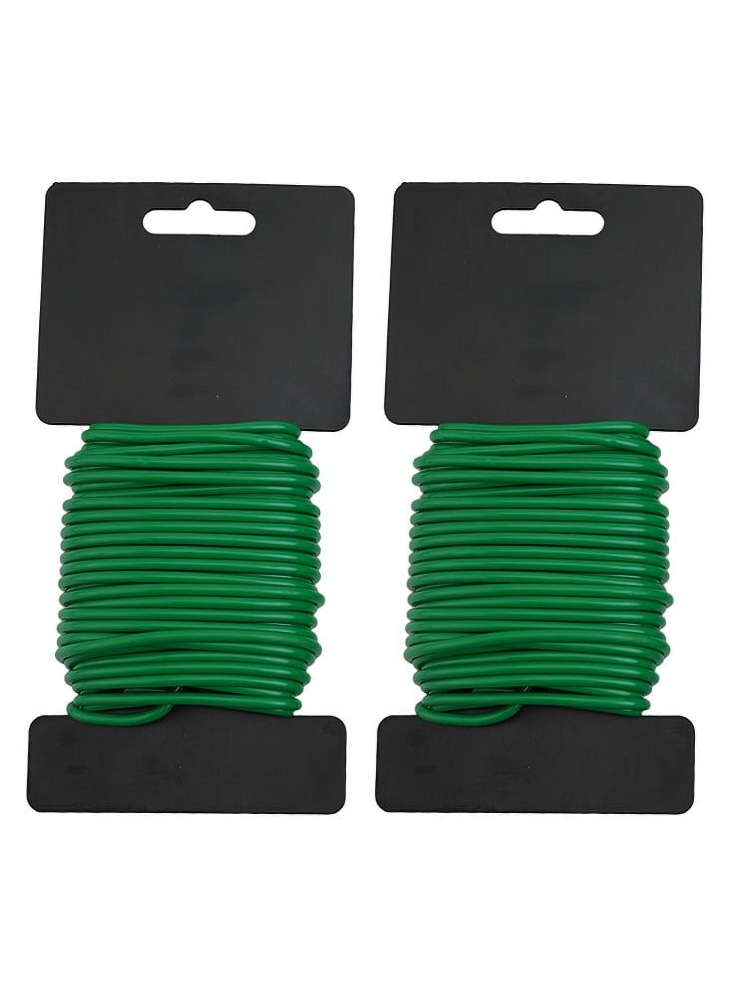 Garden Soft Wire Tie Set 2PCS Plastic-Coated Plant Support Coil Wire ...