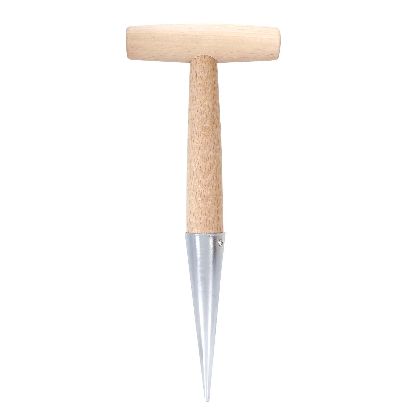 Garden Soil Dibber Hand Held T shape Planting Seedling Planter with ...