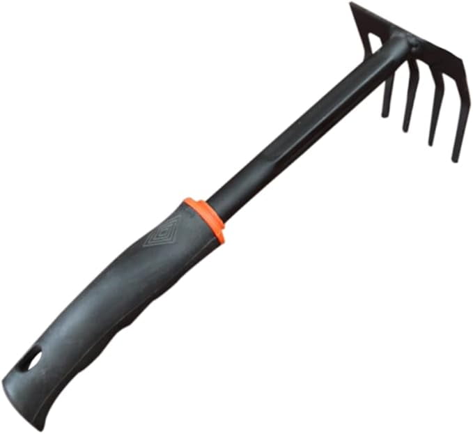 Garden Soil Tiller Rake Garden Tool Hand Tiller Grass Rake Cultivator ...
