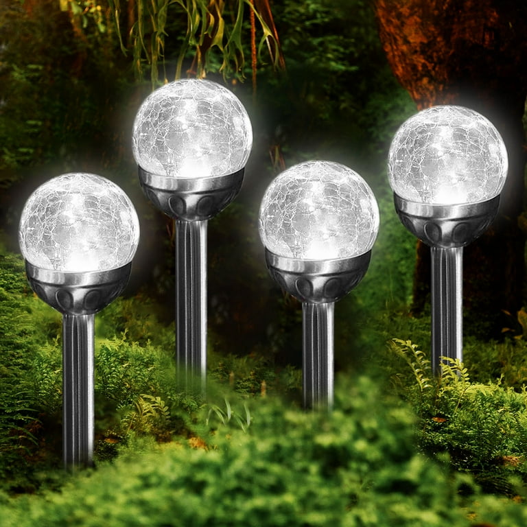 Cracked Glass Solar Lights Solar Garden Light Hanging Jar Lantern