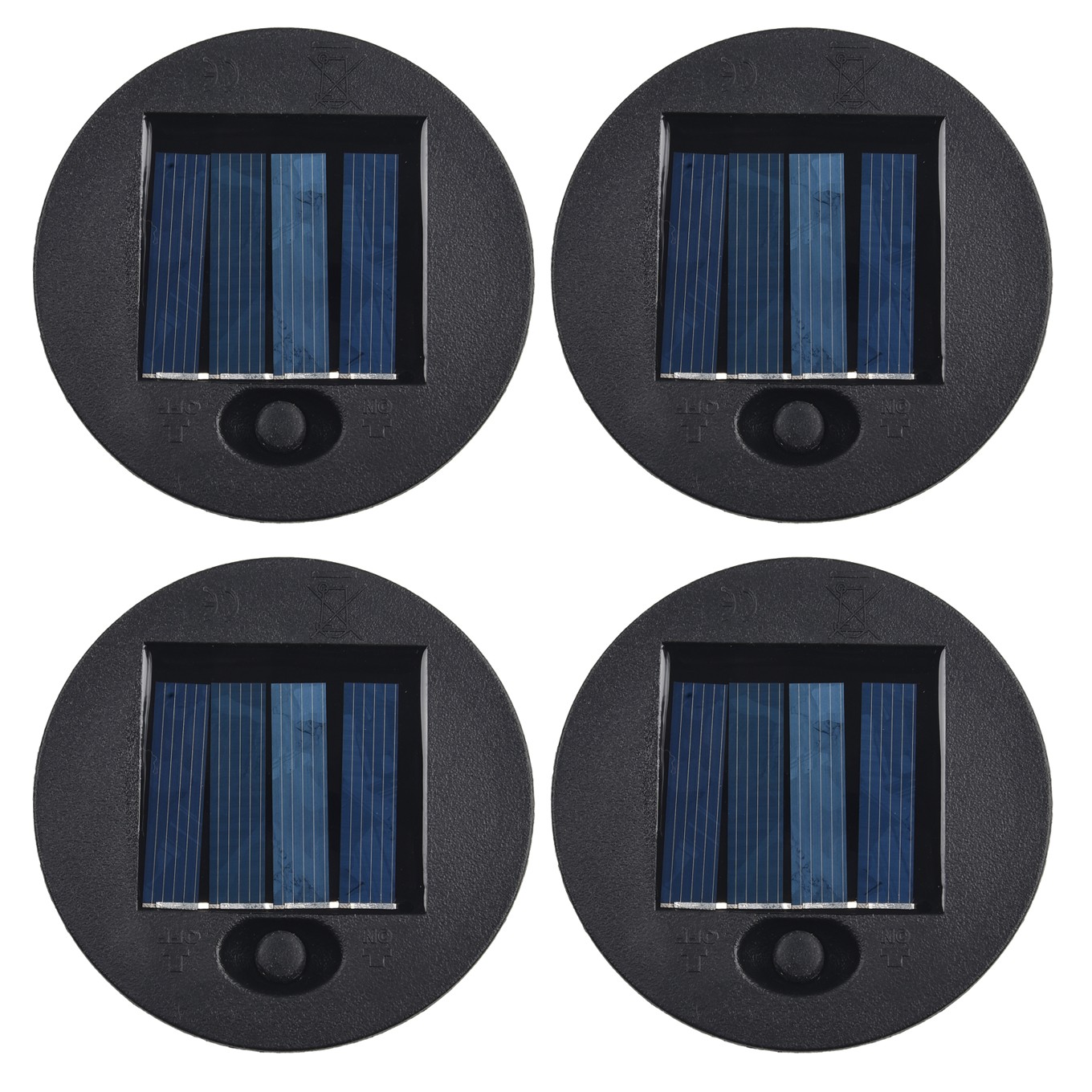 Garden Solar Powered Replacement Round Led Light Box Battery Cells Poly ...