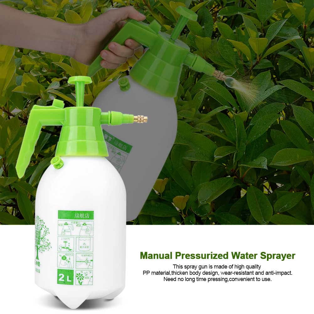 Garden Sprayer, Manual Pressurized Garden Spray Water Sprayer, 2L For ...