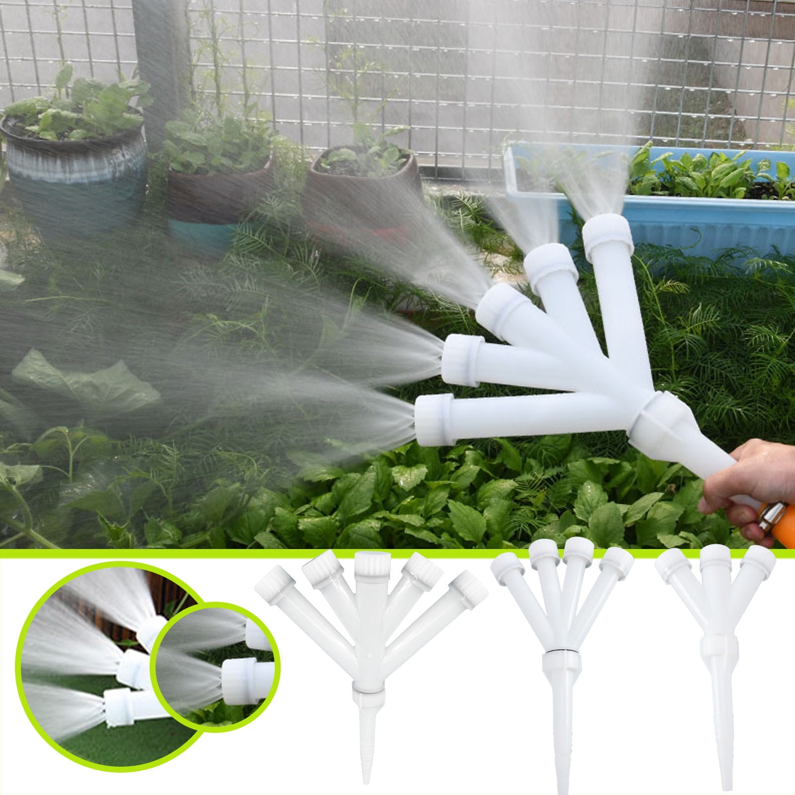 Garden Sprayer Watering System, Multi-Purpose Spray Nozzle, Porous ...
