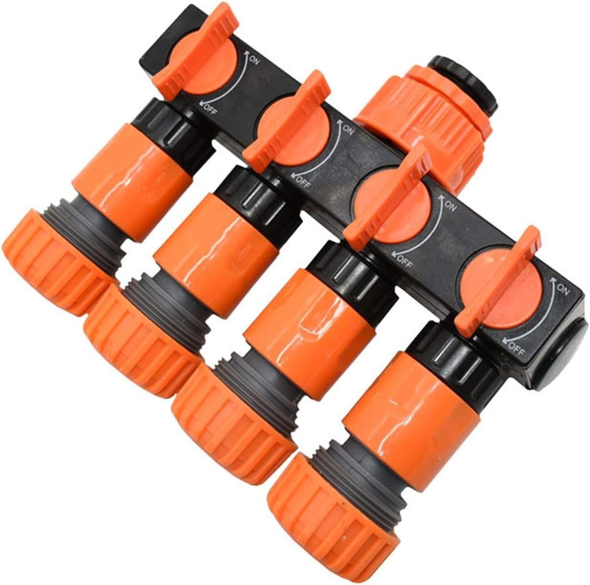 Garden Sprinkler 1/2 3/4 Garden Hose 4-Way Tap Water Distributor Garden ...