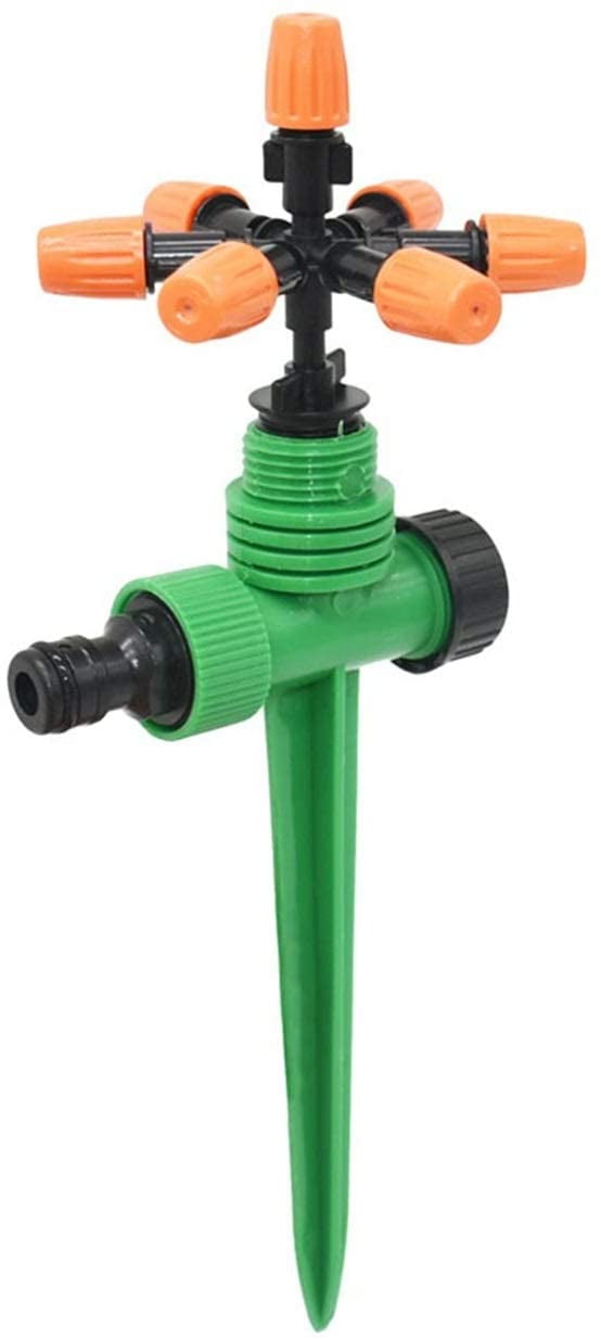 Garden Sprinkler 1/2 Inch Orange Seven-Way Garden Sprinkler, with ...