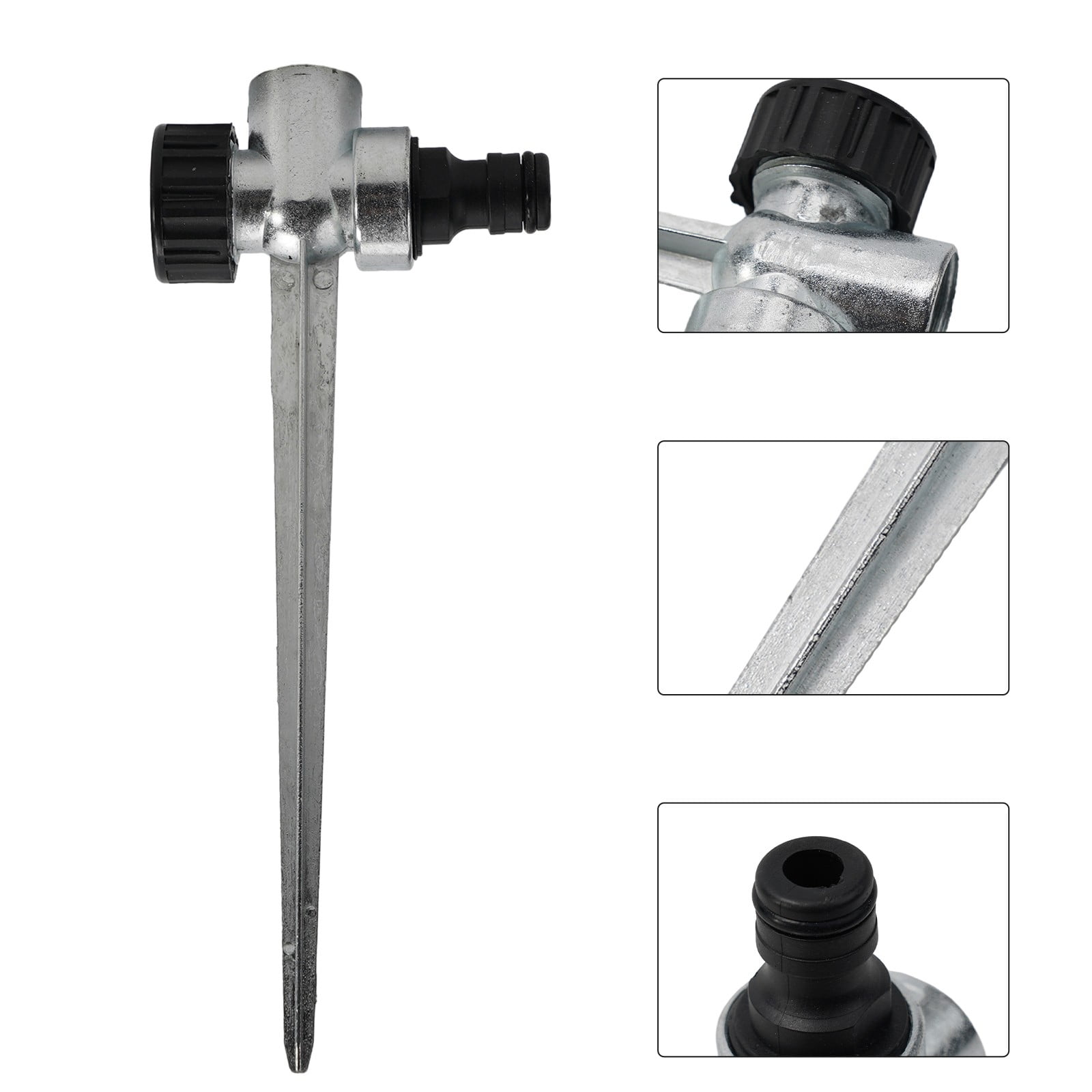 Garden Sprinkler 1/2-Inch Quick Connector Zinc Alloy Spike Degrees ...