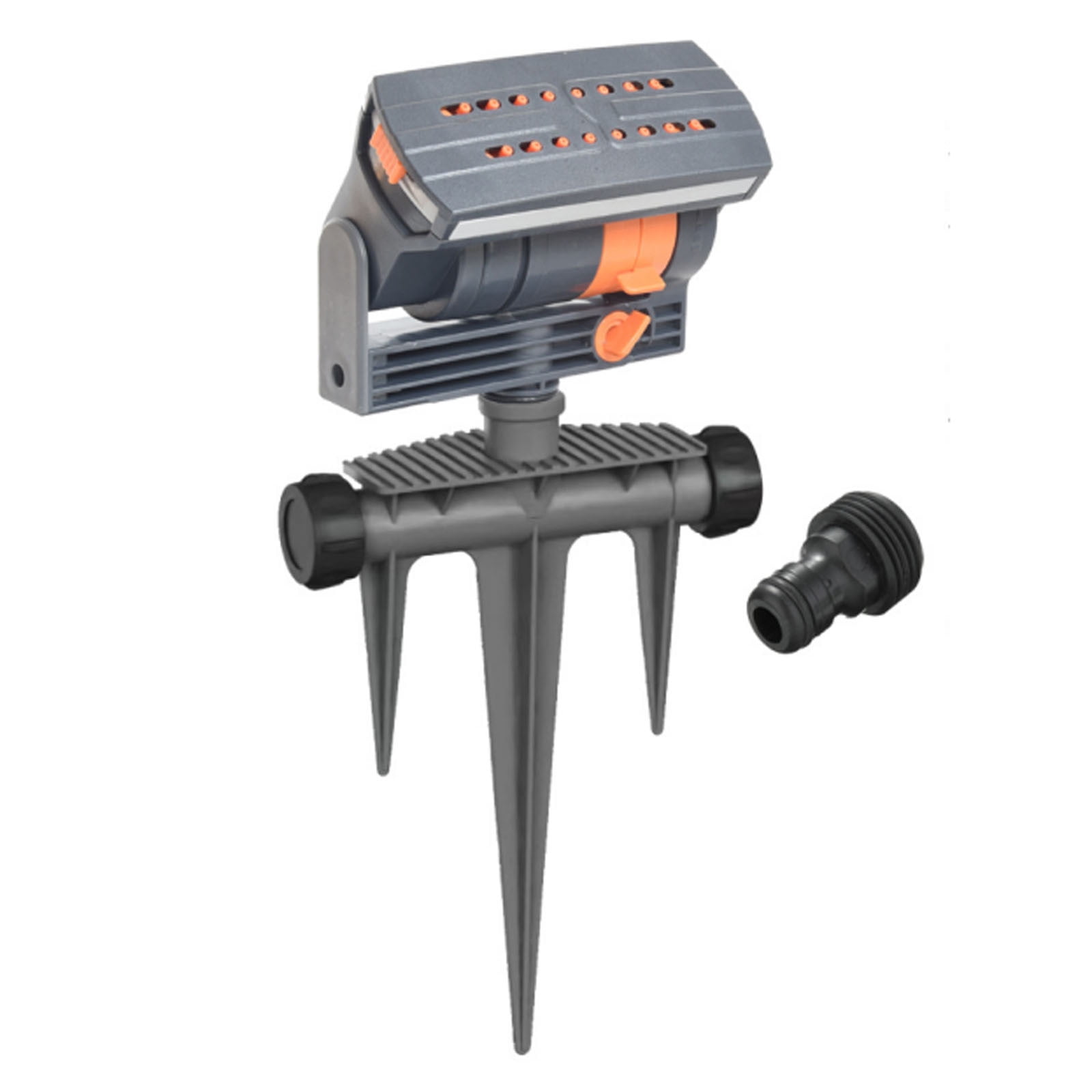 Garden Sprinkler, 16-Hole Oscillating Nozzle, Automatic 360° Rotation ...