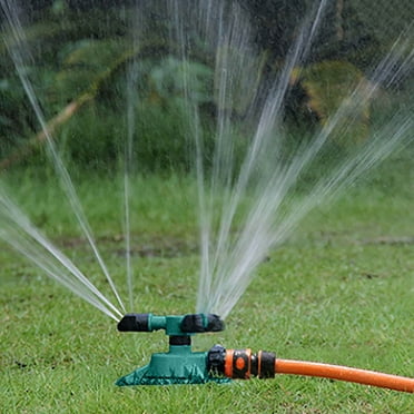 Orbit 3-Arm Rotating L awn Sprinkler on Adjustable Step Spike - Walmart ...