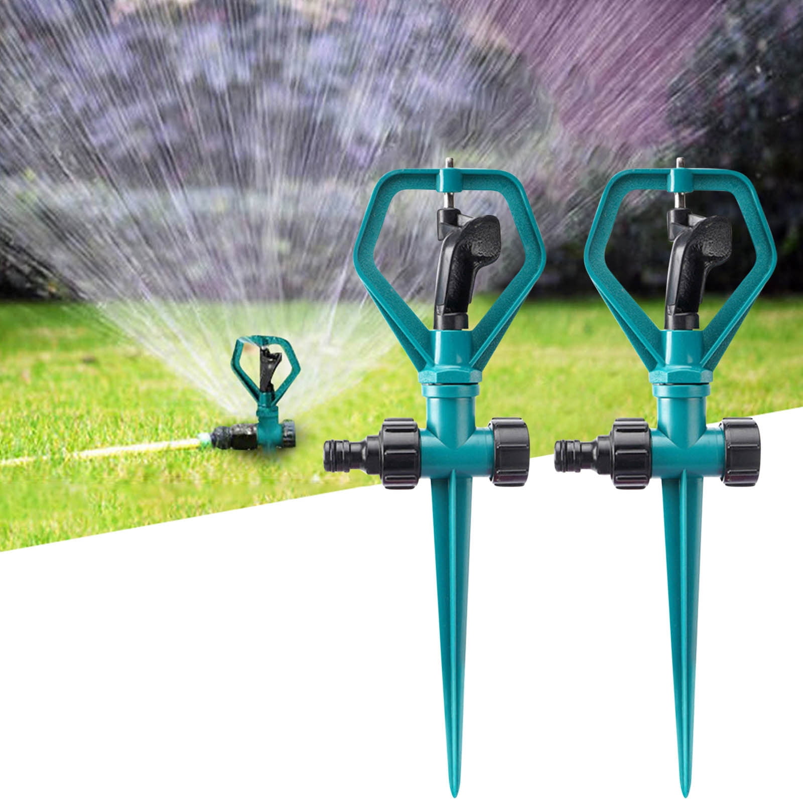 Garden Sprinkler 360 Degree Rotating Lawn-Sprinkler System Automatic ...