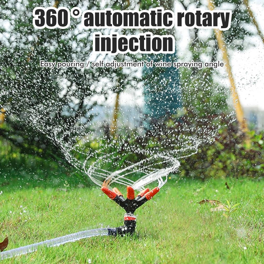 Garden Sprinkler 360 DegreeAutomatic Rotating Lawn Sprinklers Water ...