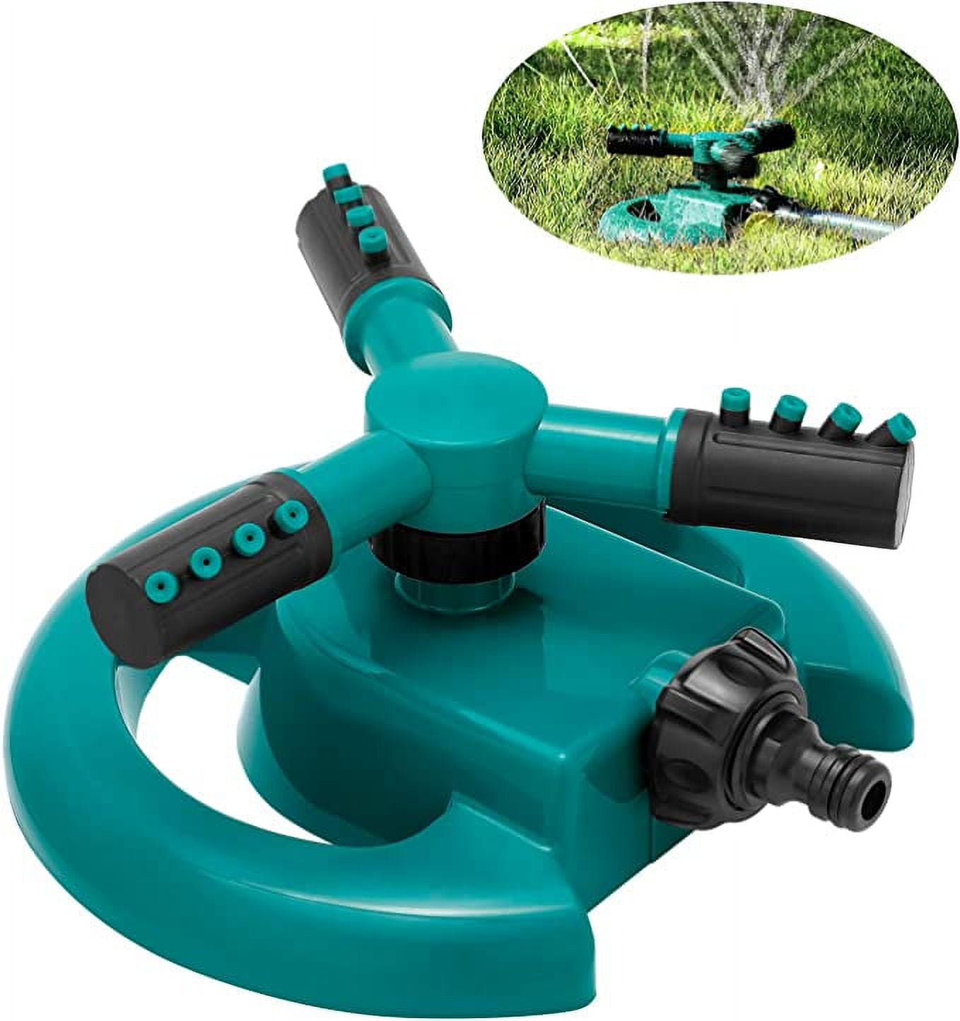 Garden Sprinkler, Automatic Garden Lawn Sprinkler, 360 Degree Rotating ...
