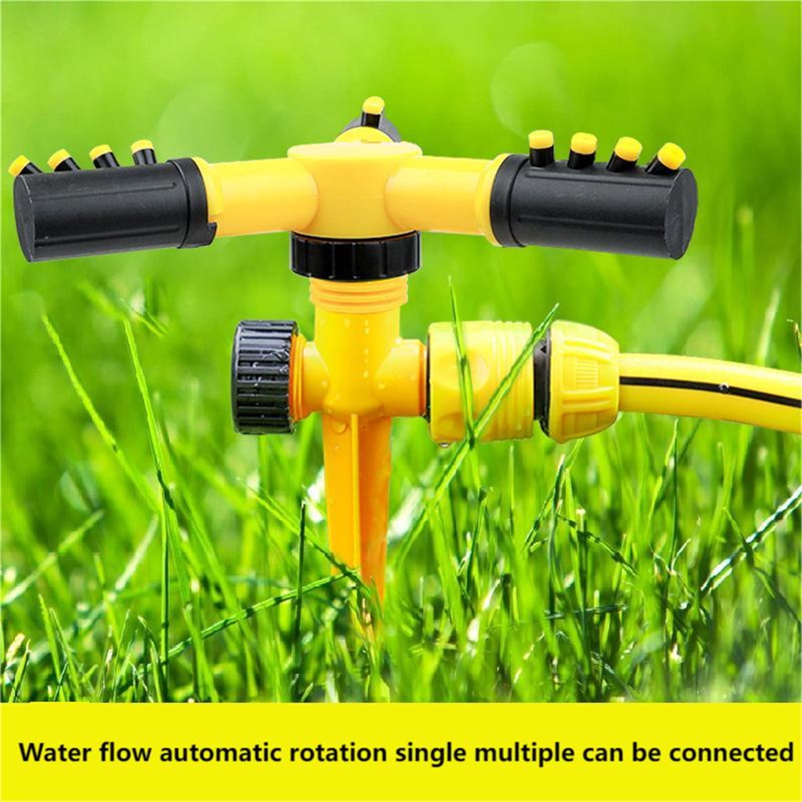 Garden Sprinkler, Automatic Rotary Sprayer, Grasslandgarden Watering ...