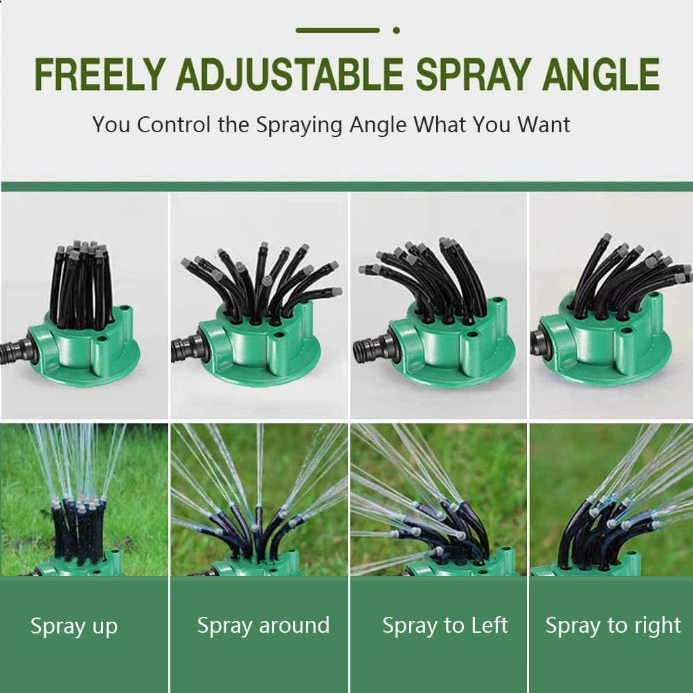 Garden Sprinkler Degree Multi-Tips Lawn Sprinkler Adjustable Angle ...