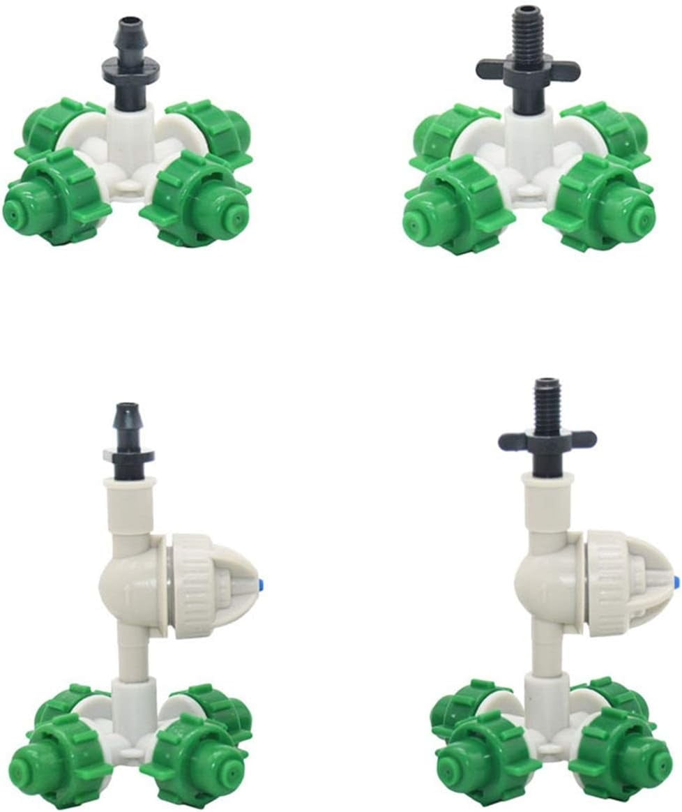 Garden Sprinkler Greenhouse Cross Atomizing Nozzle 4-Way Suspended Anti ...