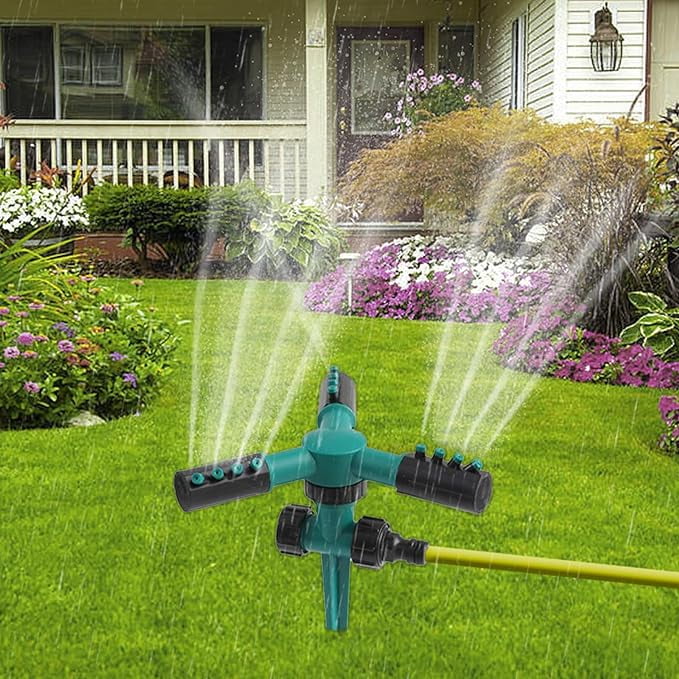 Garden Sprinkler Lawn Sprinkler Large Area Coverage, Adjustable 360 ...