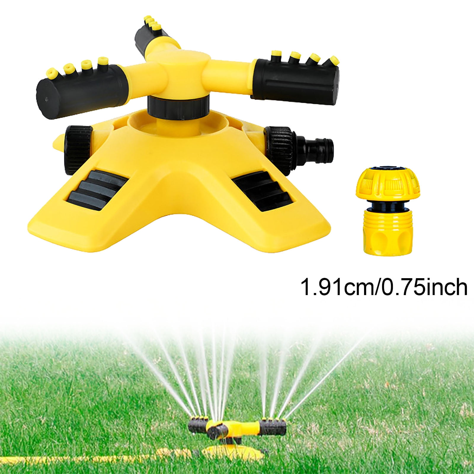 Garden Sprinkler Water Sprinkler,360 Degree Adjustable Rotating Lawn ...