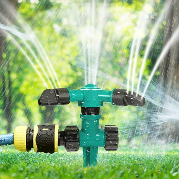 Garden Sprinkler for Yard, Lawn Sprinkler 360 Degree Rotating Automatic ...