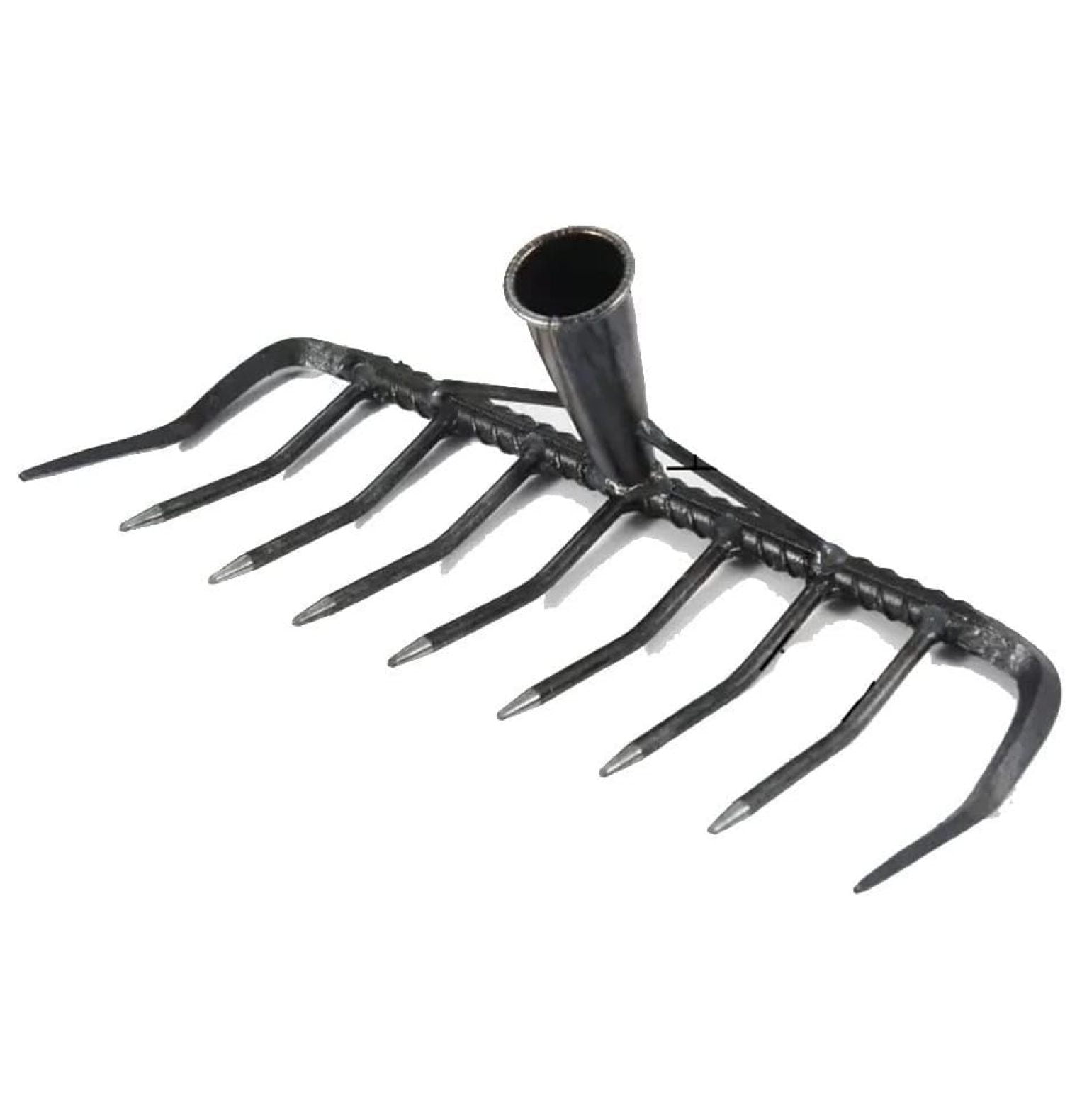 Garden Stainless Steel Weeding Rake Head, Nine-Tooth Nail Rake Rake ...