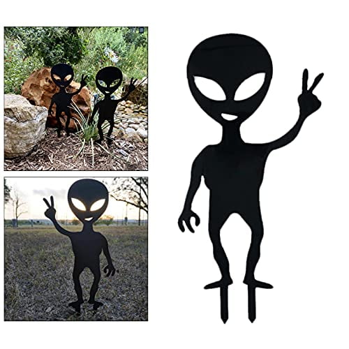 Garden Stake Alien Decor, Cute Statue Silhouette for Home and Garden ...