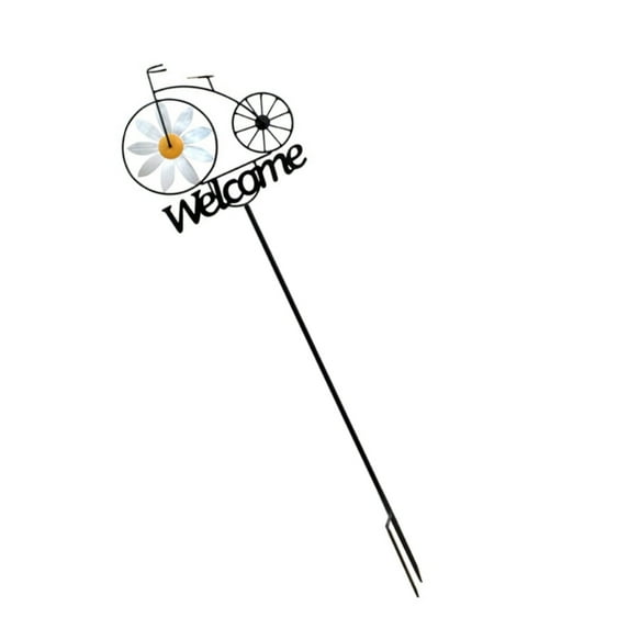 Garden Stake Welcome Windmills Bicycles Flower Wind Spinner Outdoor ...