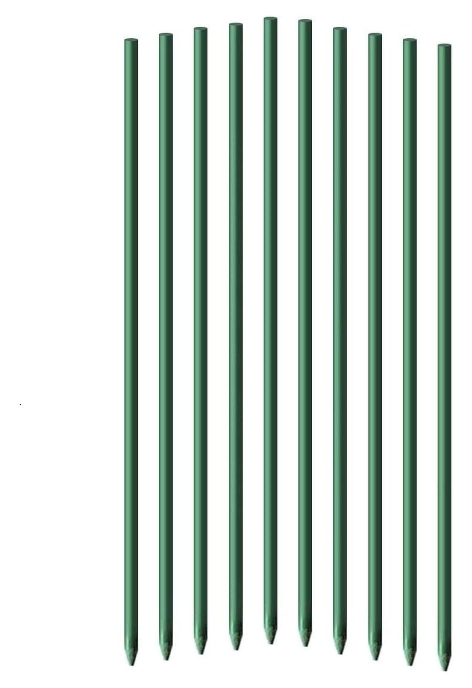 Garden Stakes 6-Ft for Climbing Plants Supports Pole 20 Pack Rust-Free ...