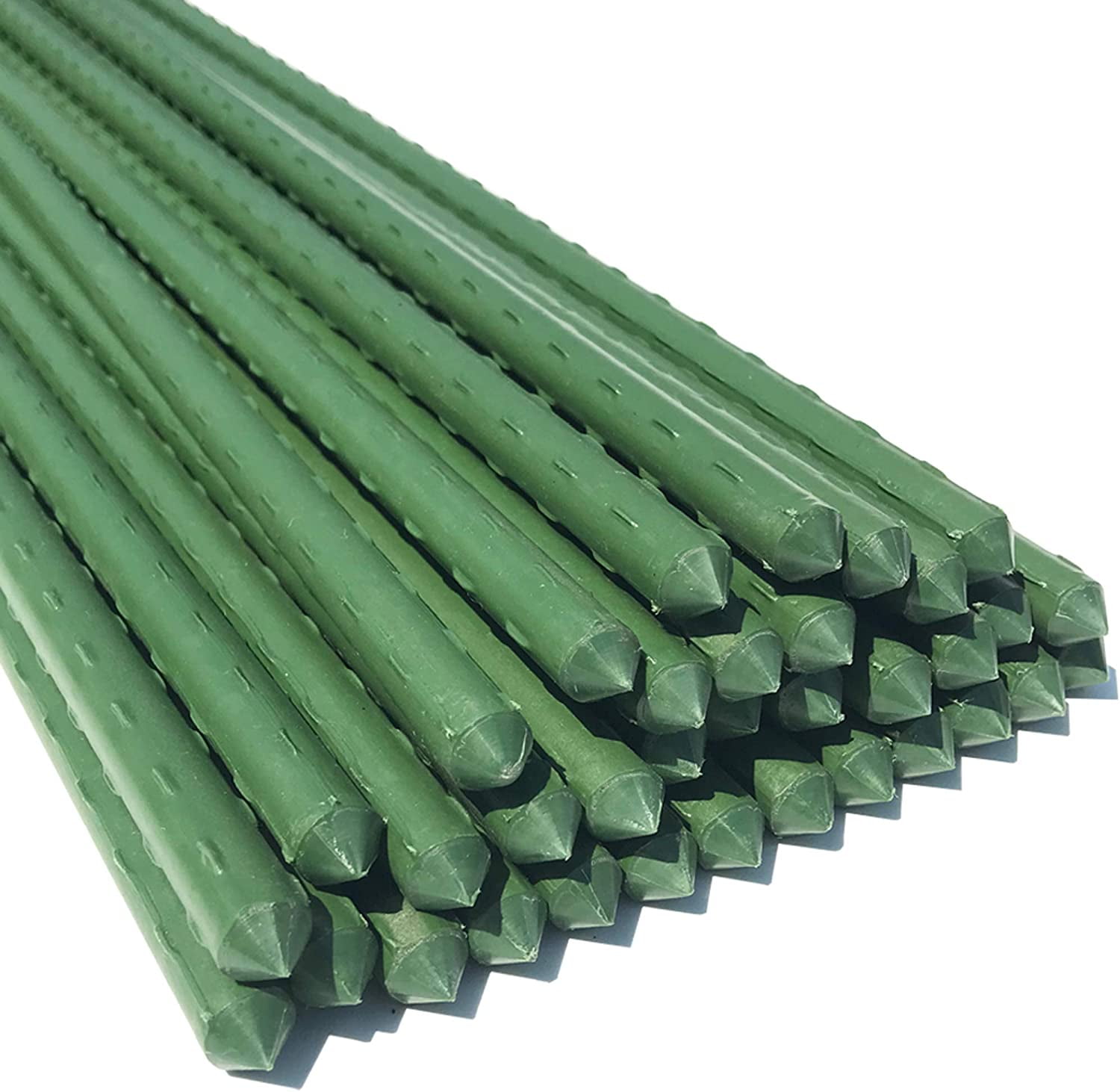 Garden Stakes 72 inch 6ft Sturdy Plant Sticks/Support, Tomato Stakes ...