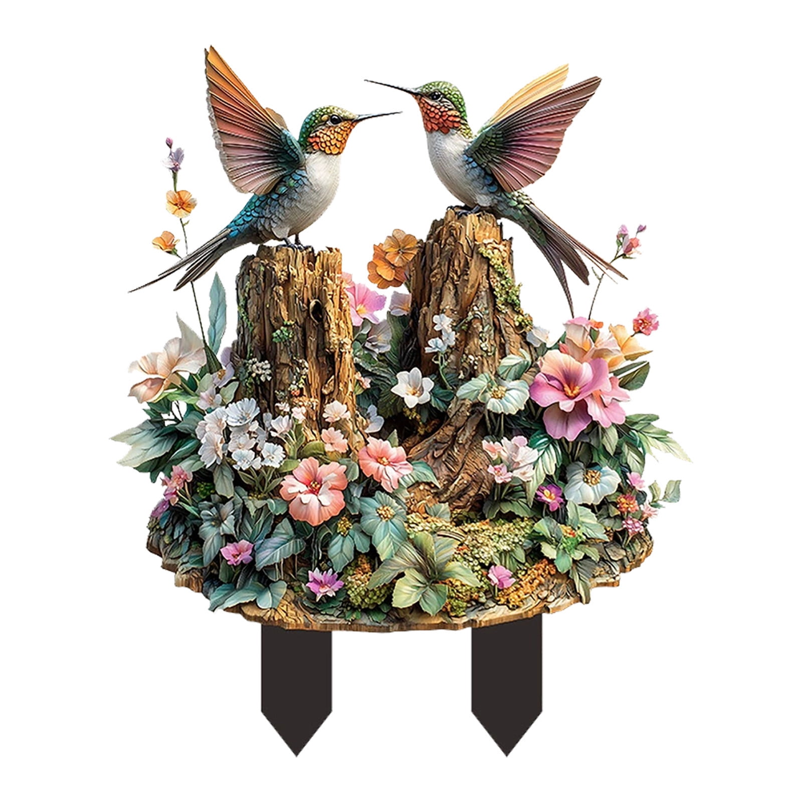 Garden Stakes Creative Sunflower Garden Stakes Acrylic Ground Inserts ...