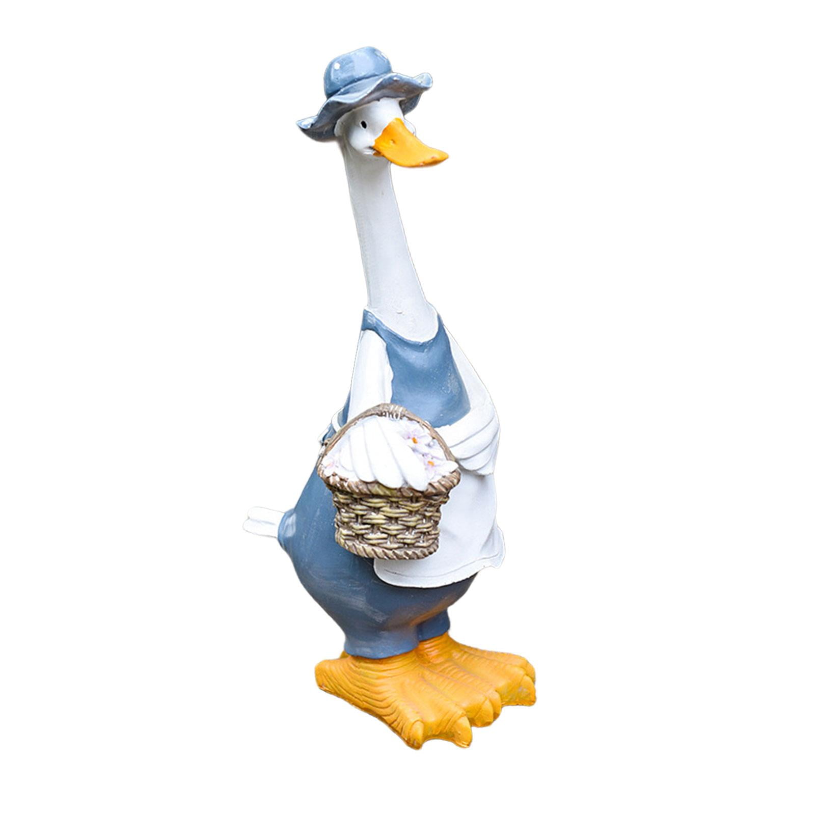 Garden Statue, Garden Duck Ornament Decoration, Cartoon Funny ...