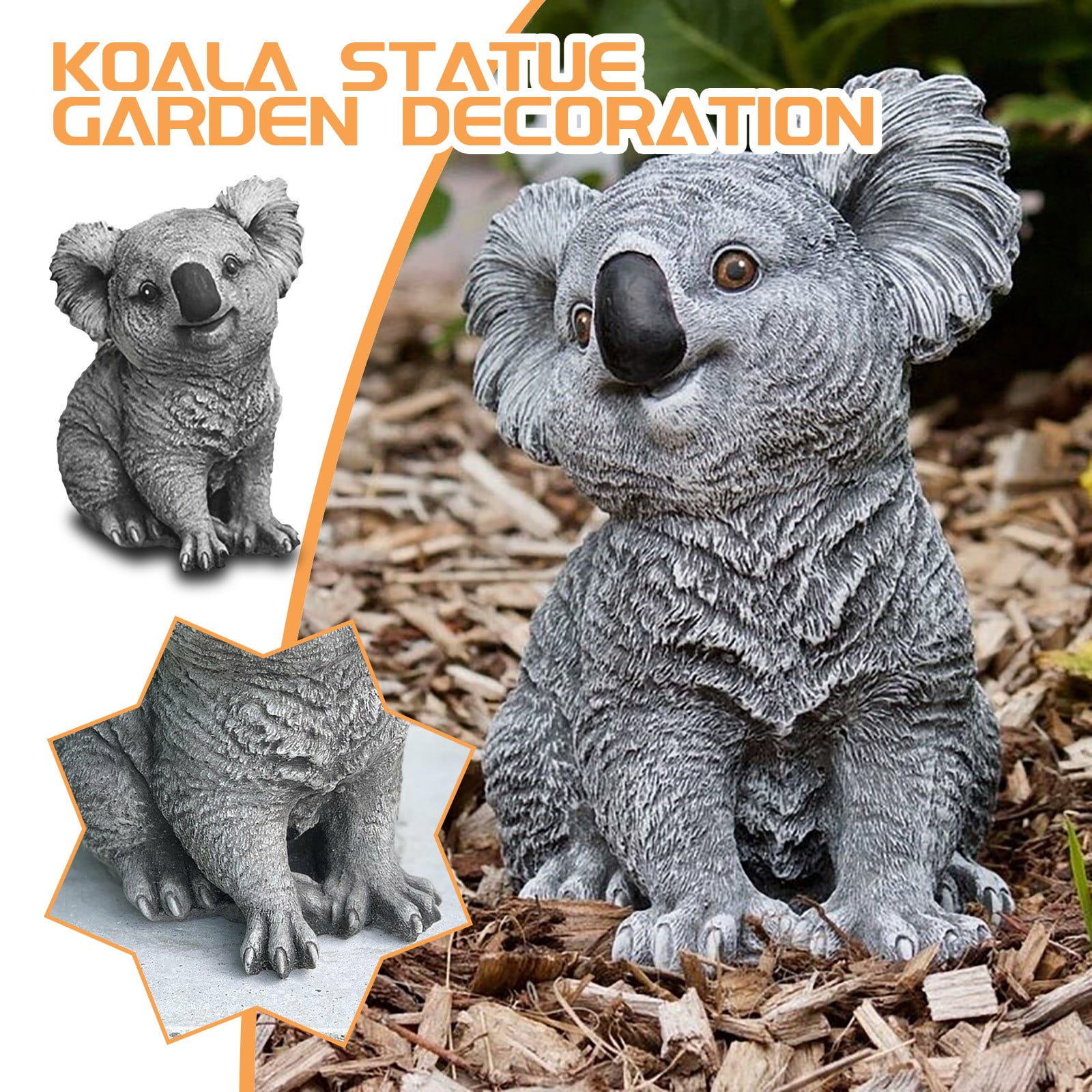Garden Statue Outdoor ,Koala-Statue, Sculpture Yard Outdoor Statue ...