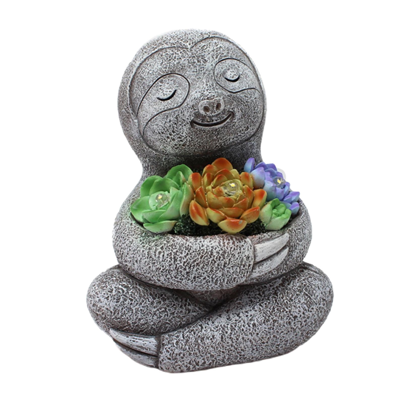 Garden Statue Solar Lights Sloth Shape Cute Gifts for Pathway Yard ...