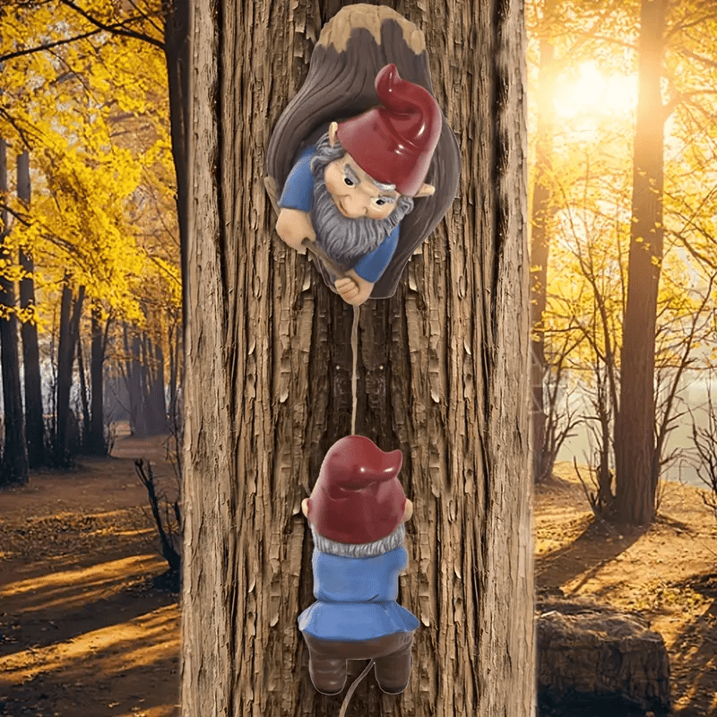 Garden Statues Dwarf Elderly Wall Hanging Decorations, Garden Creative ...