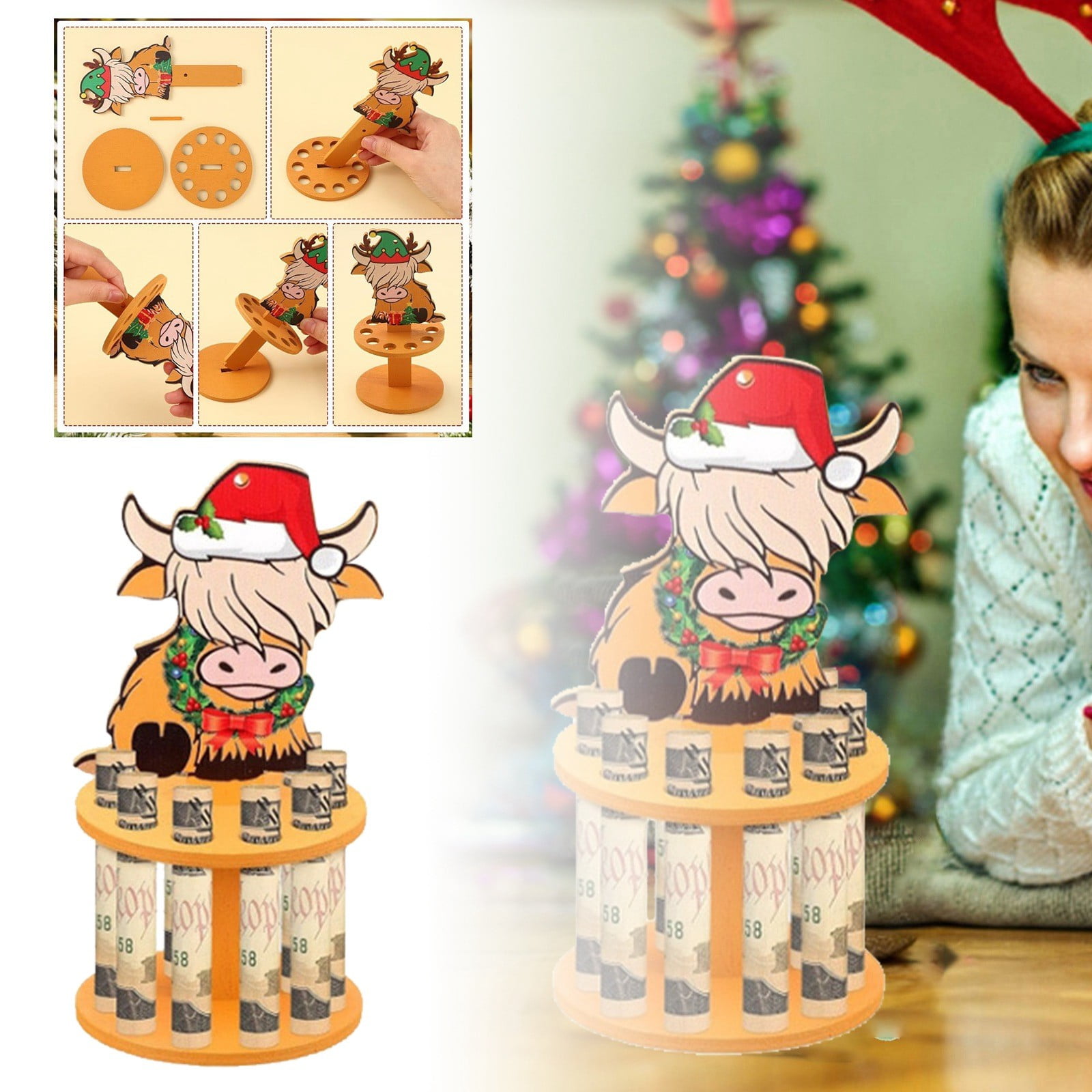 Garden Statues People Christmas Ornament for Teenage Girl Middle Finger ...