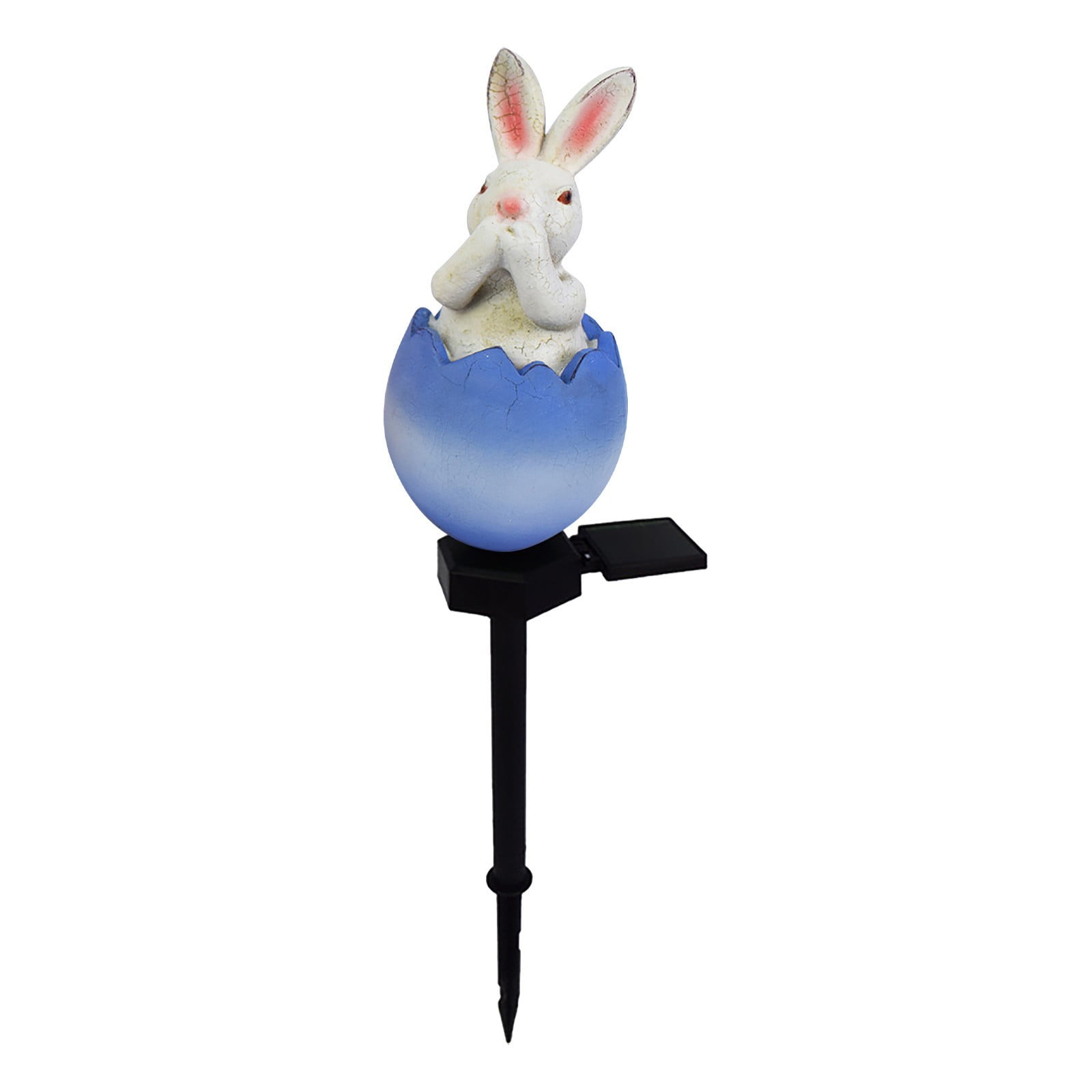 Garden Statues Rabbit with Solar Lights,Solar Easter Bunny Stake Lights ...