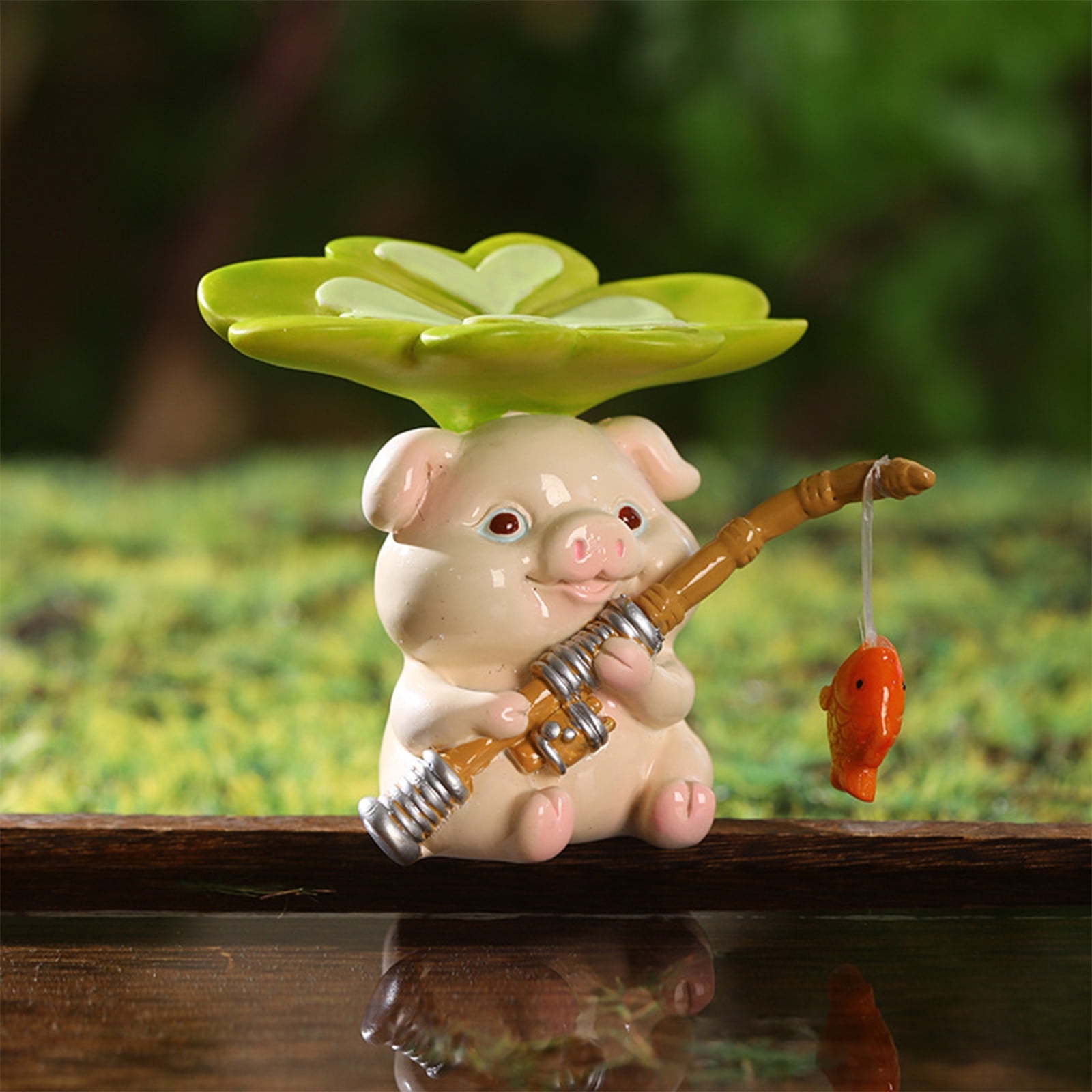 Garden Statues for Outside, Mini Animal Statue Resin Miniature ...